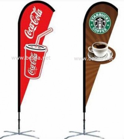 Teardrop flags | Beach Flags | Waterdrop Flag | Fly banners | Flags | Besda